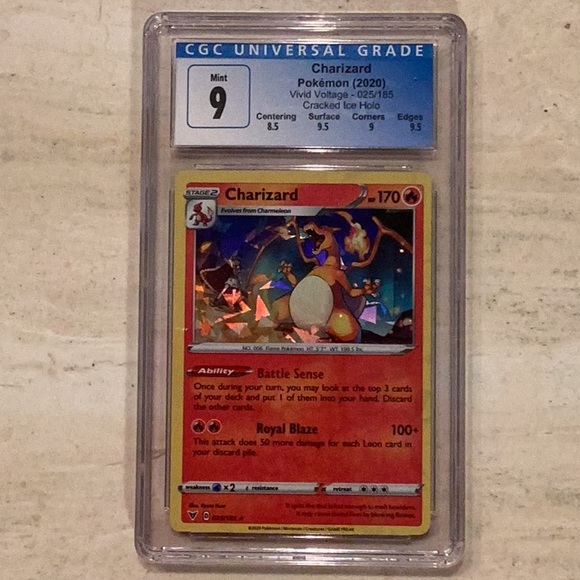 Pokemon | Other | Pokemon Charizard Holo 220 Cracked Ice 02585 Vivid ...